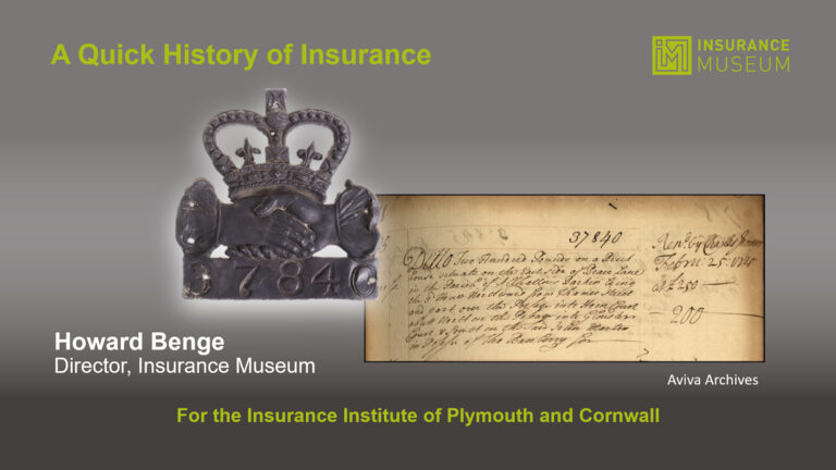 Webinars, talks and tours – Insurance Museum